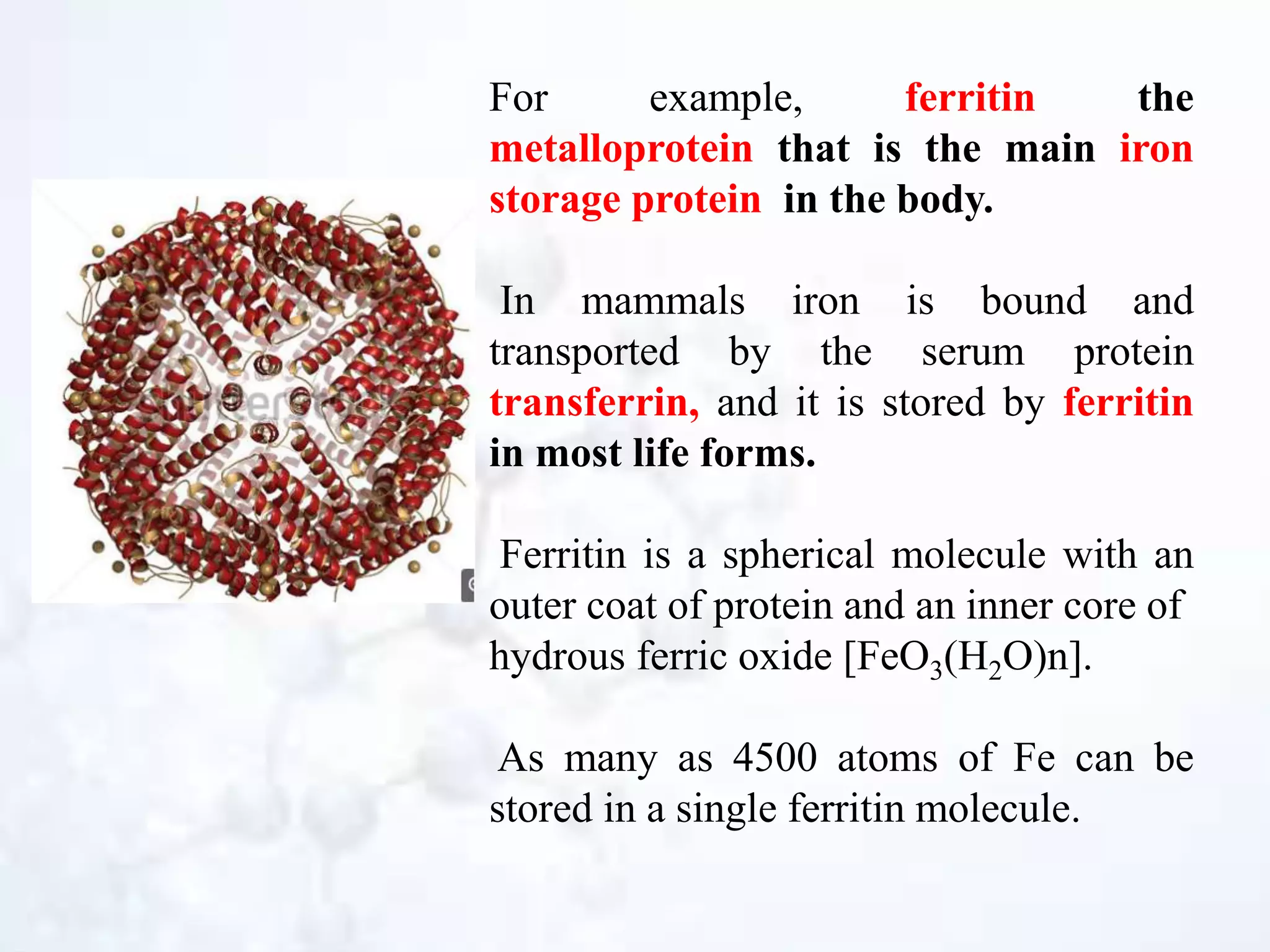 Metal ions in biological systems | PPT
