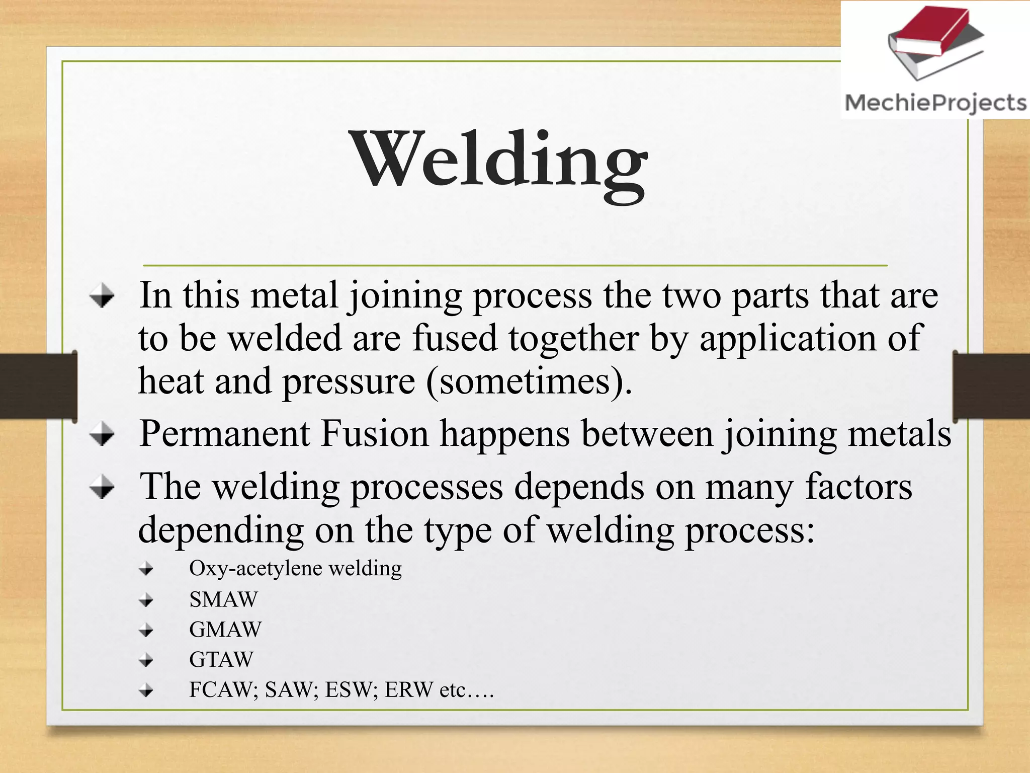 Metal Joining Processes: Welding, Riveting, Bolting, Brazing, Soldering | PDF