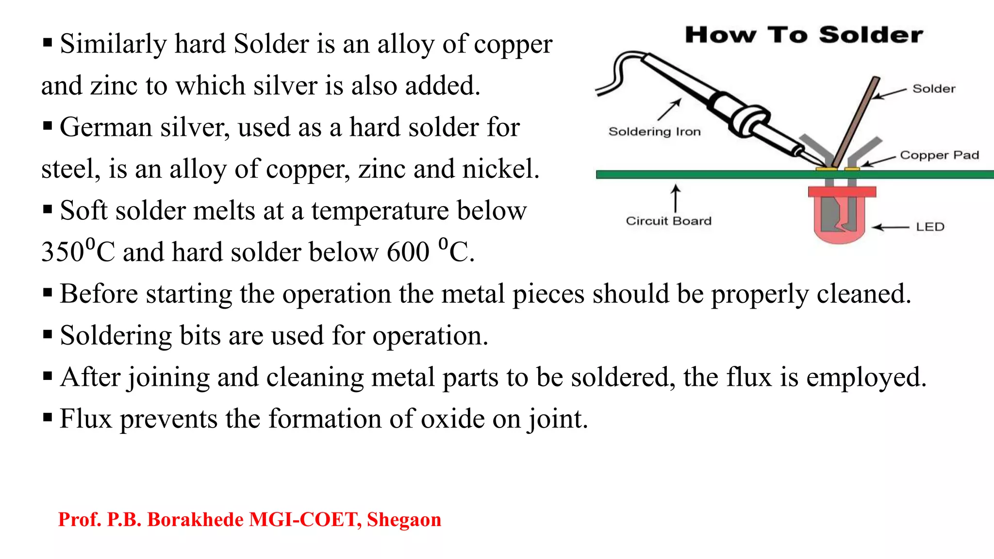 Metal joining Processes( Riveting, Soldering, Welding) | PPSX