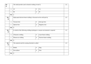 Metal joining tech q and a | PDF