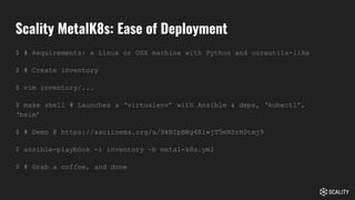 Introducing Scality MetalK8s | PPT