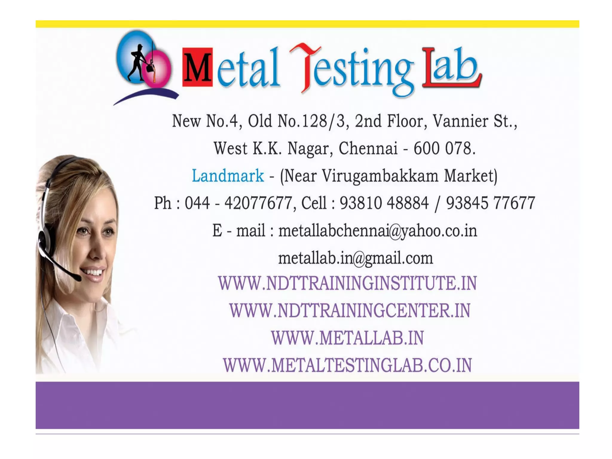 NDT TRAINING INSTITUTE | PPT