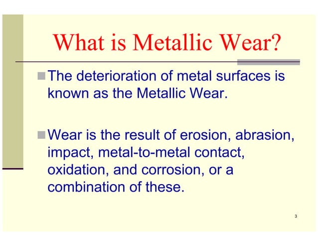 Wear of Metals | PDF | Skin and Dermatology | Diseases and Conditions