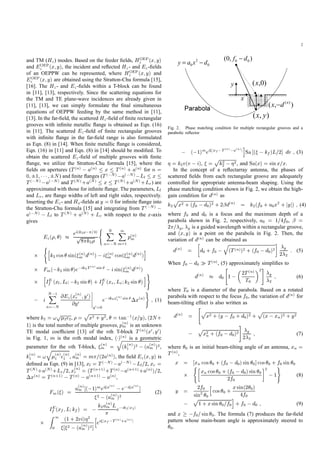 Metallic rectangular-grooves based 2D reflectarray antenna excited by an open-ended parallel ...