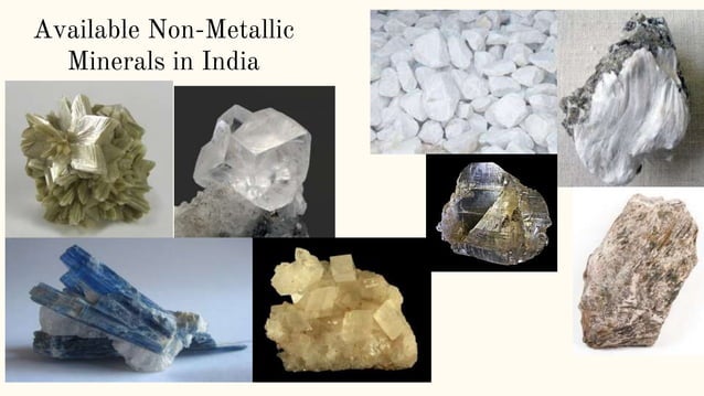 Metallic and Non-Metallic Minerals | PPTX | Chemistry | Science