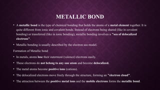 Metallic bond-free electron and its significance.pptx