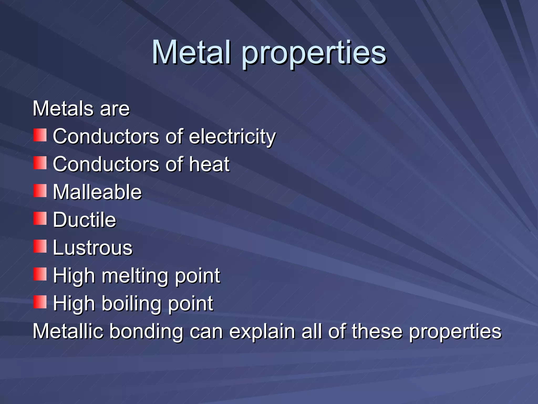 Metallic Bonding | PPT