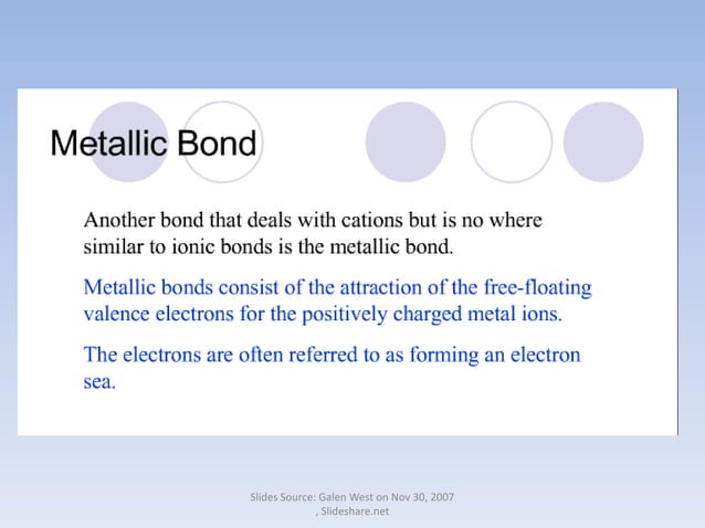 Metallic bonds | PPTX