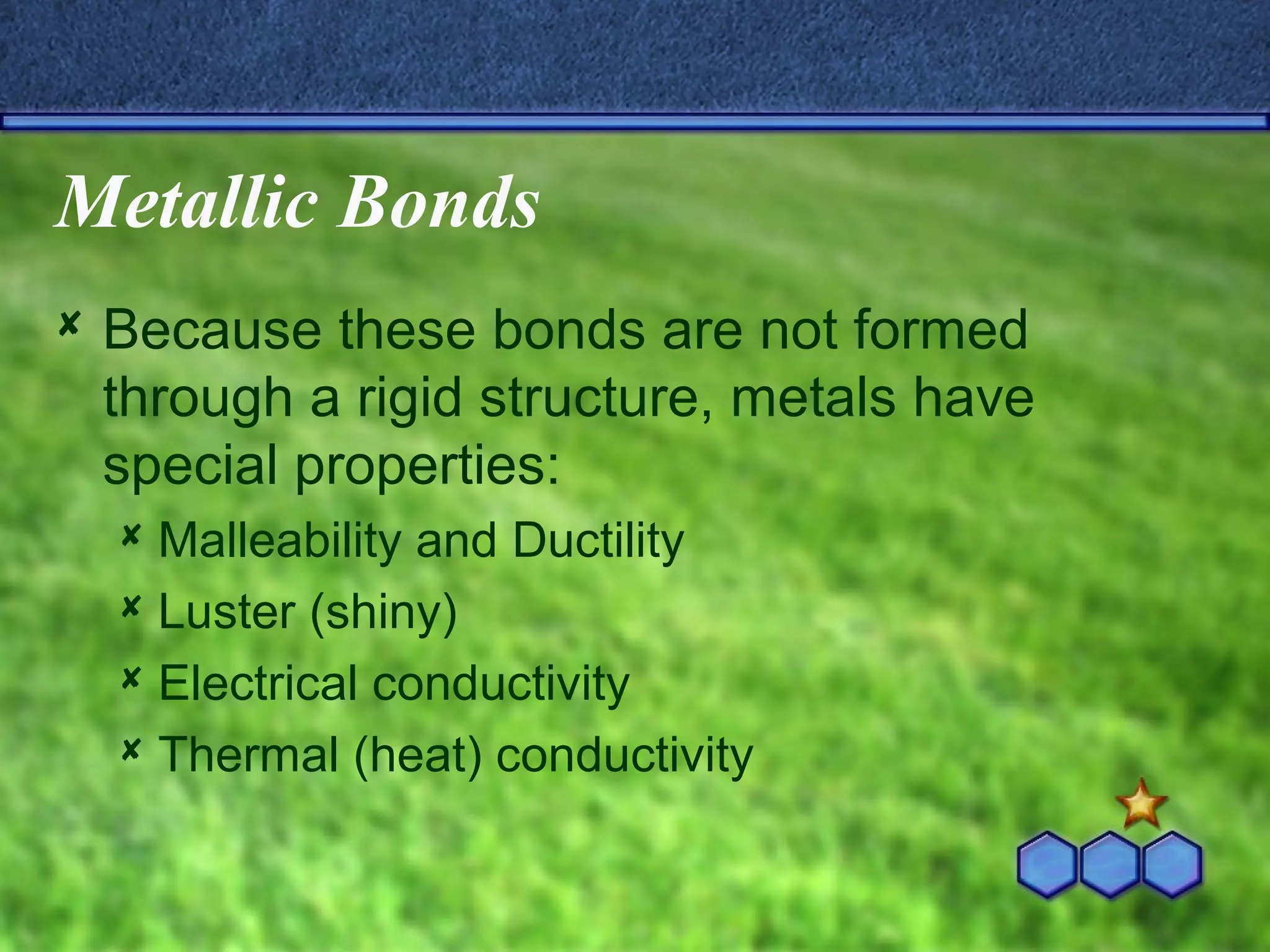 Metallic bonds | PPT