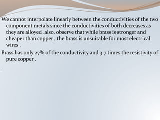 Metallic conductor | PPTX