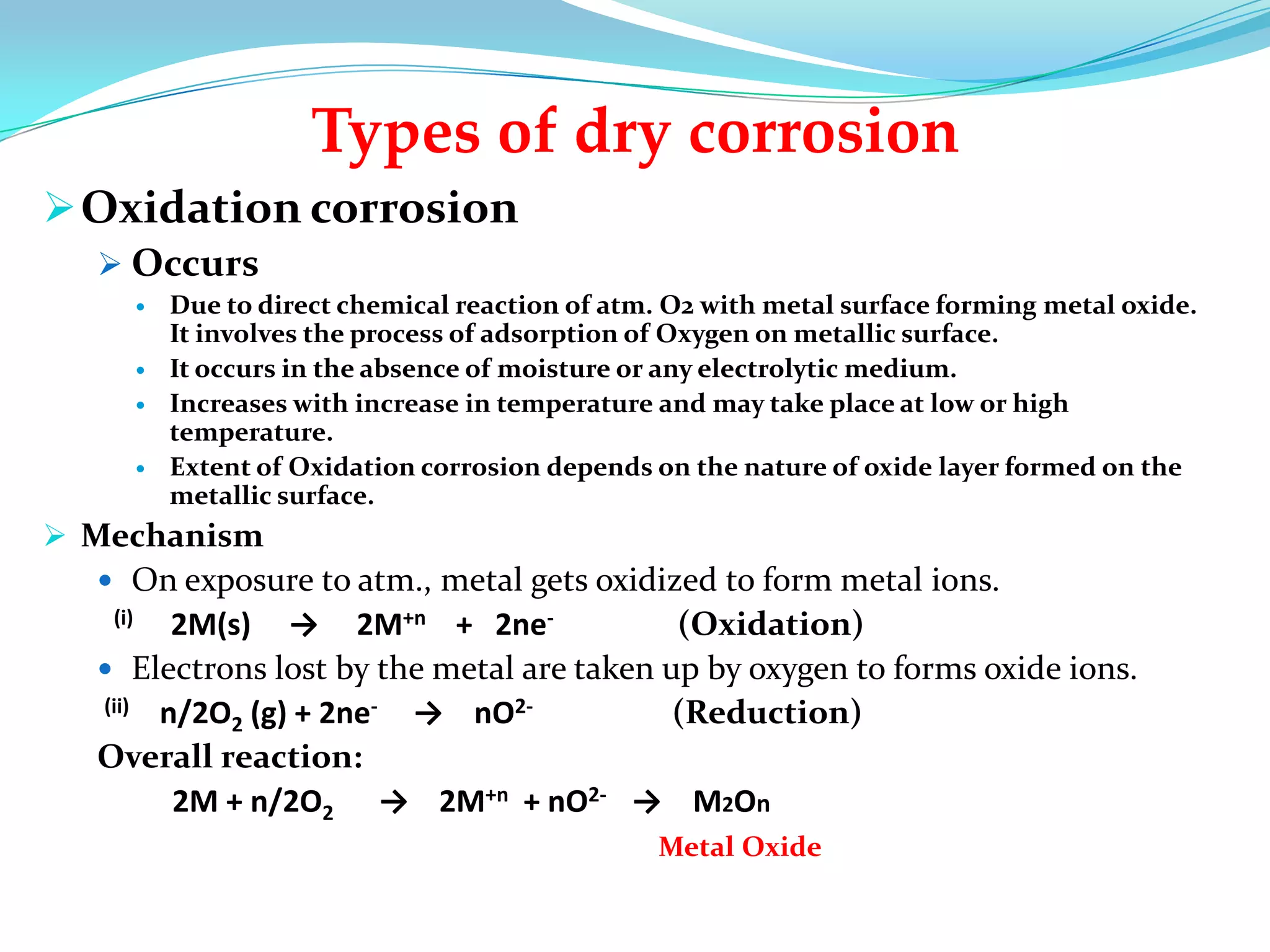 Corrosion & Mechanism of Dry corrosion | PDF | Chemistry | Science