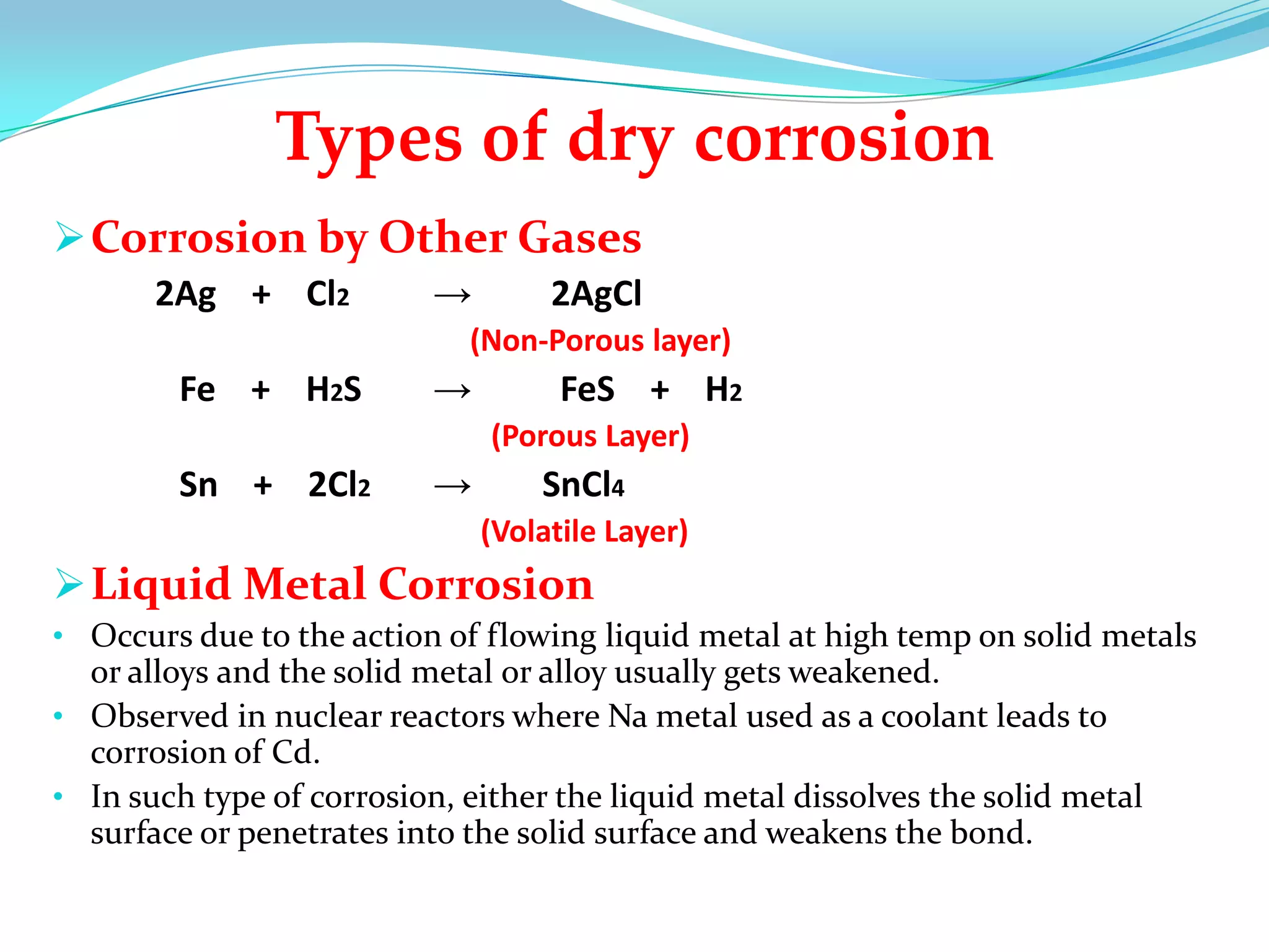 Corrosion & Mechanism of Dry corrosion | PDF