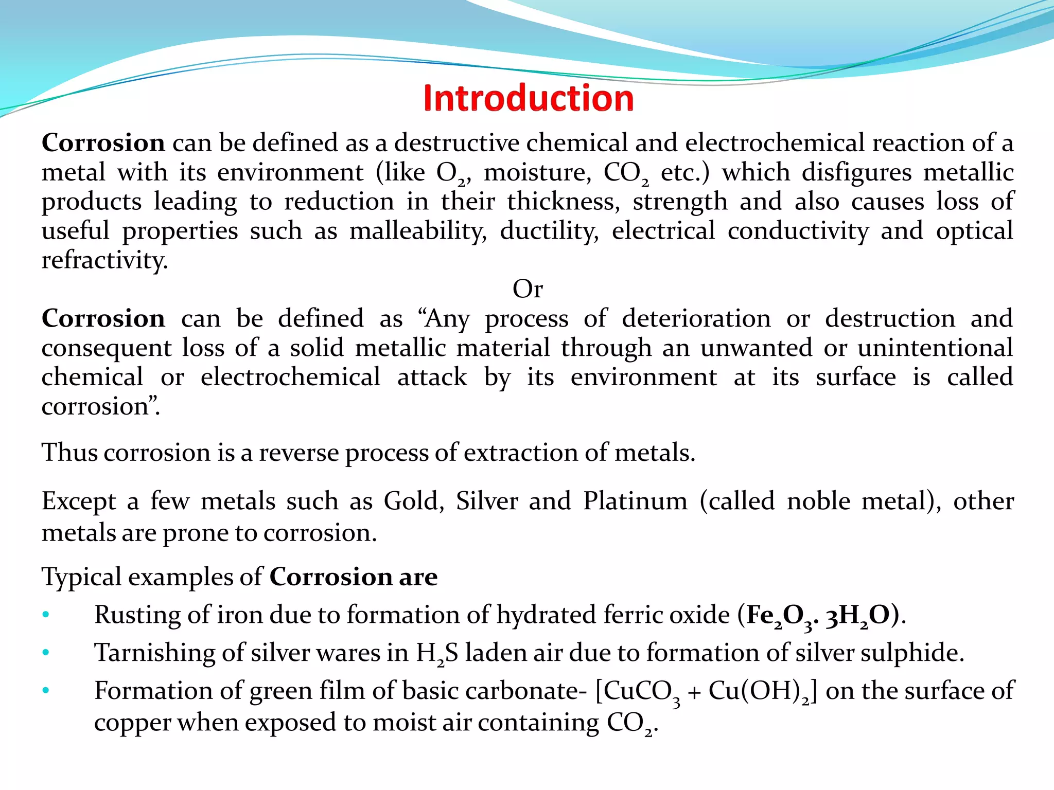 Corrosion & Mechanism of Dry corrosion | PDF