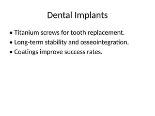 Metallic_Implants full description and its merits | PPTX