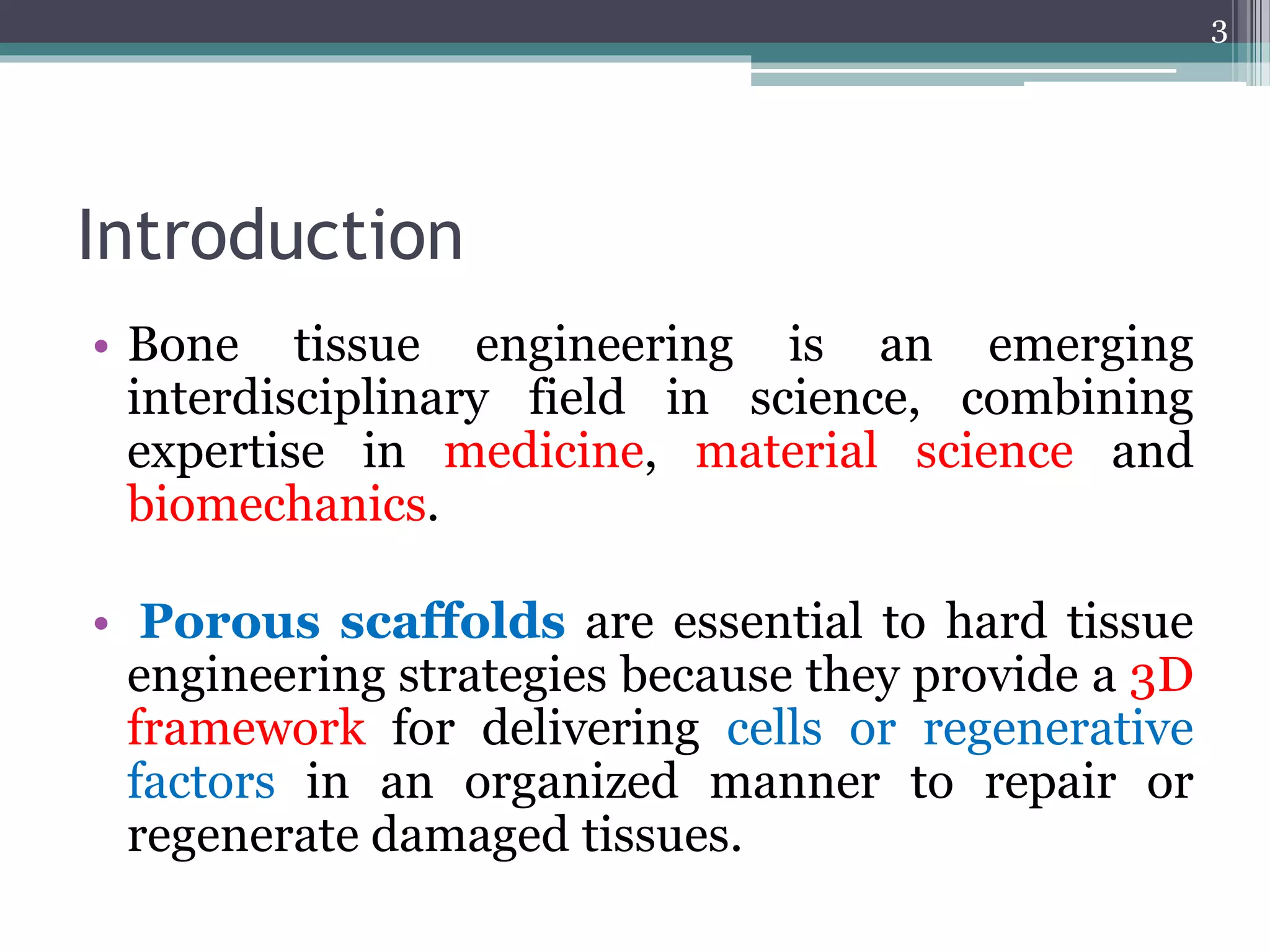 Metallic scaffolds for bone tissue engineering | PPTX