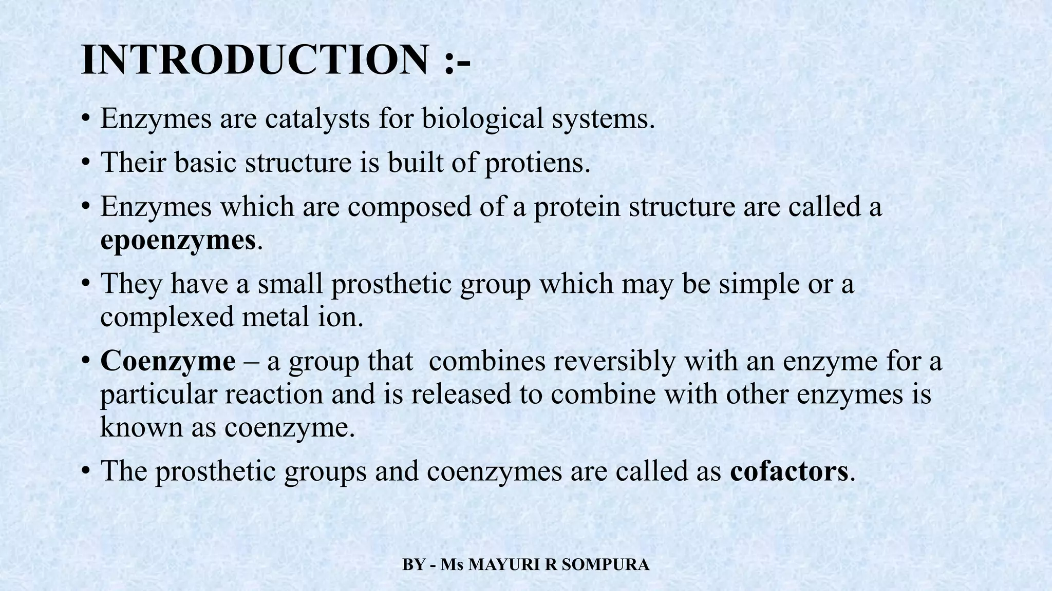 Metallo enzymes- B.Sc semester-6 | PDF