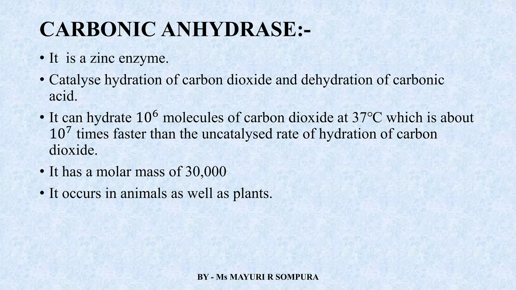 Metallo enzymes- B.Sc semester-6 | PDF