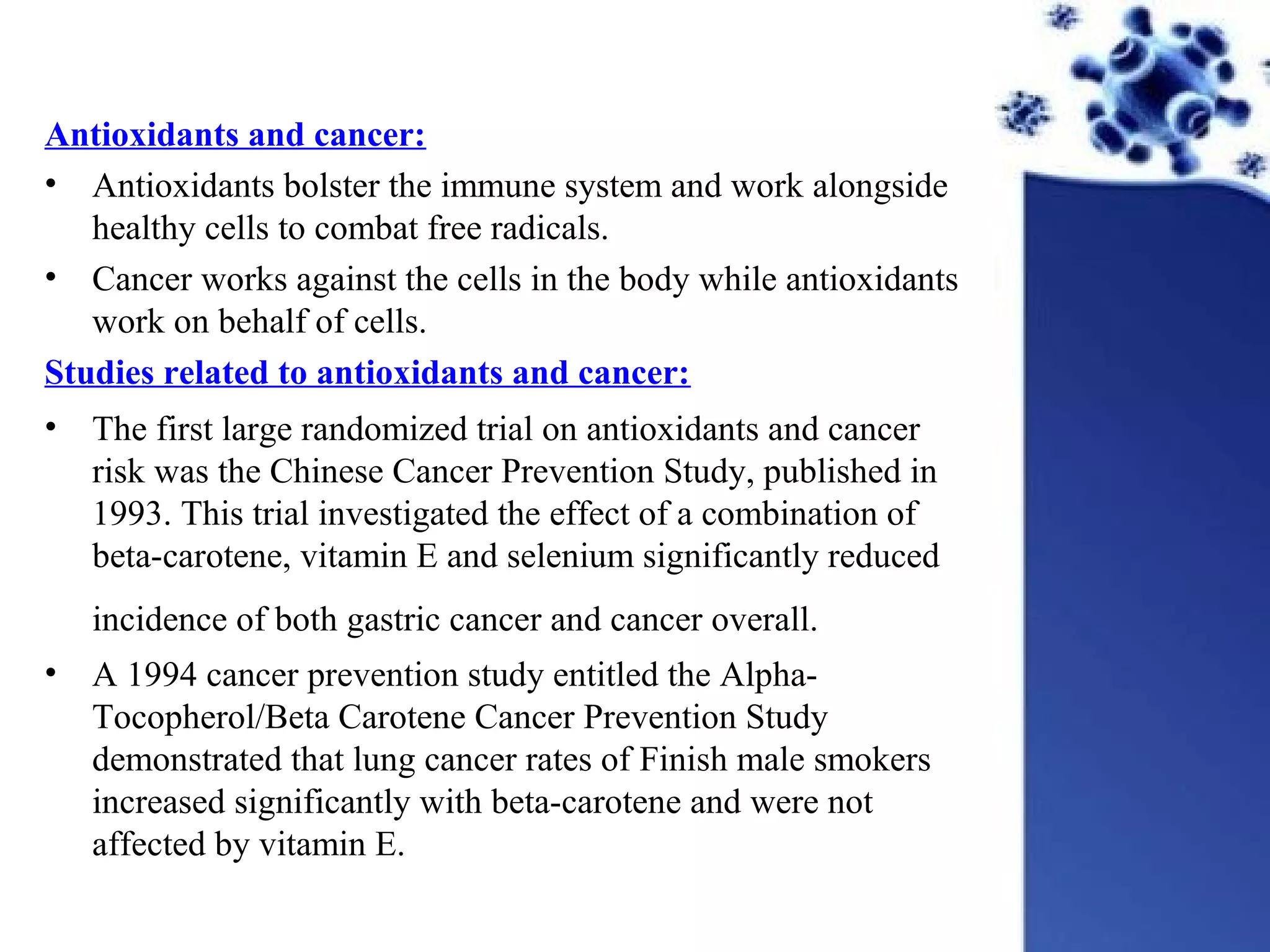 Metallo enzyme and antioxidants | PPT