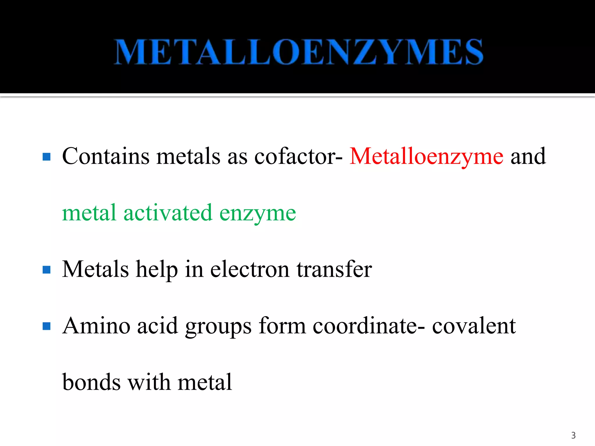 Metalloenzymes preethi | PPTX