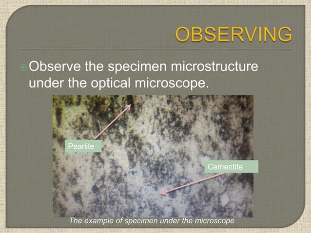 Metallographic Analysis (theory) | PPTX