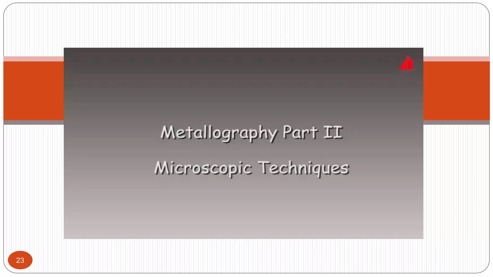 Metallographic sample prepartion | PPTX