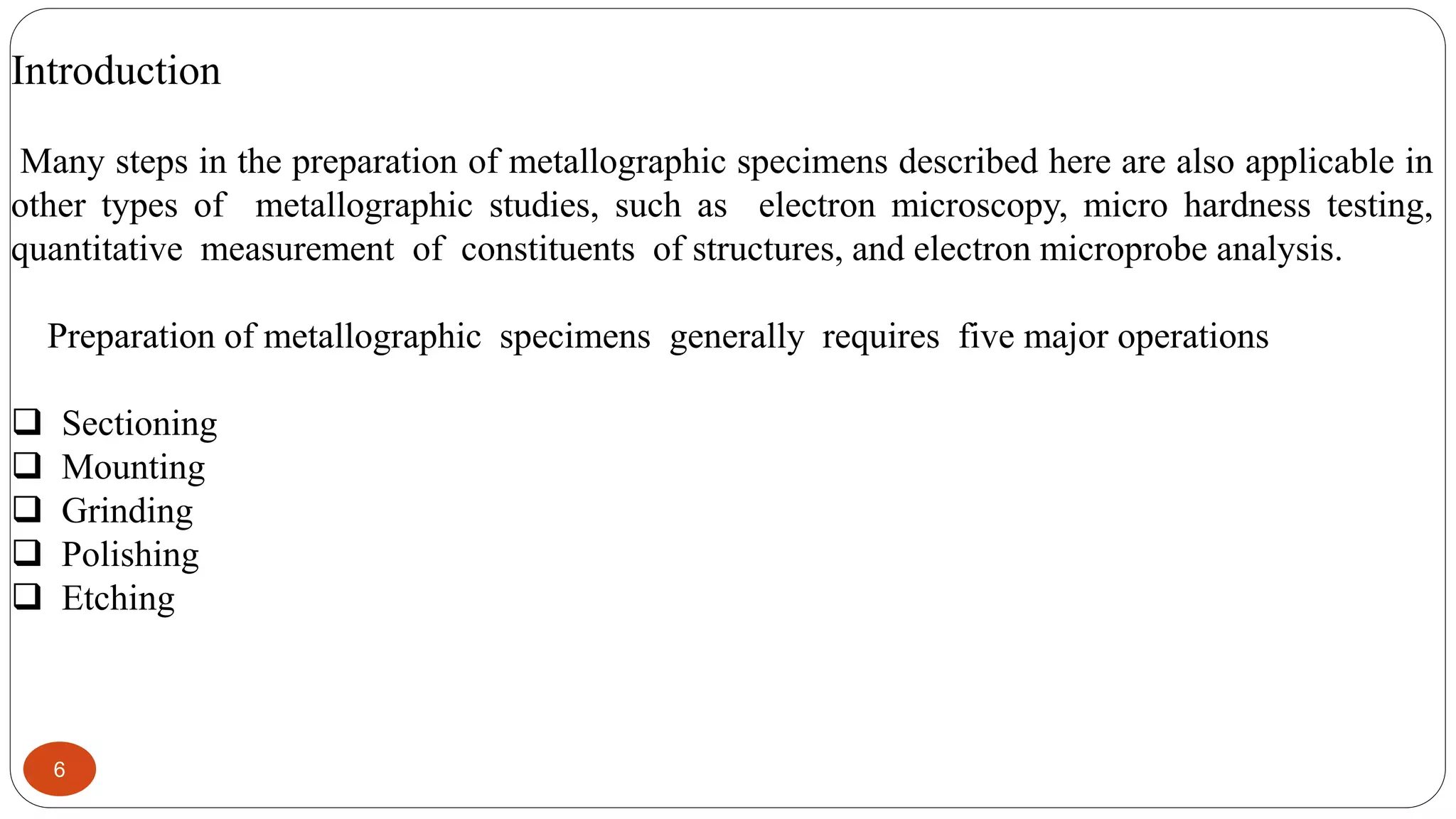 Metallographic sample prepartion | PPTX