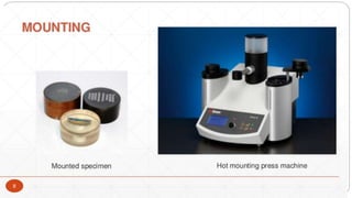 Metallographic sample prepartion | PPTX