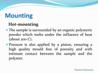 Metallography and microscopy | PPTX