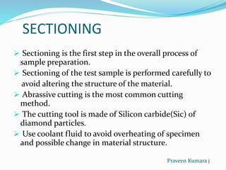 Metallography and microscopy | PPTX