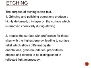 Metallography material engineering | PPTX