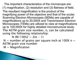 Metallography material engineering | PPTX