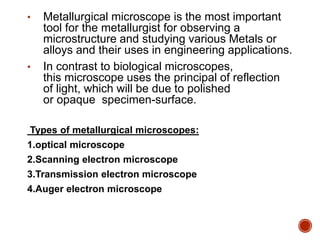 Metallography material engineering | PPTX