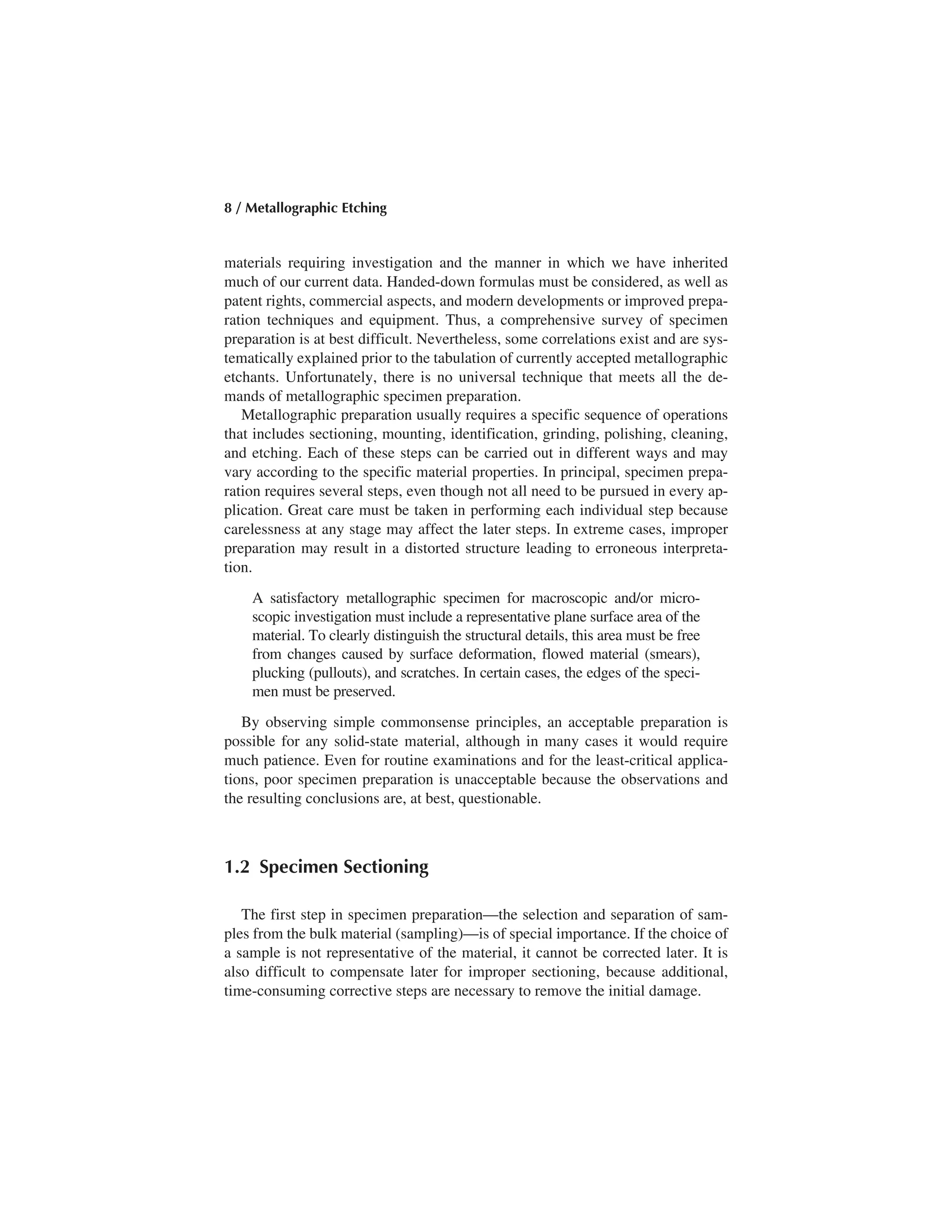 Metallography procedure asm | PDF