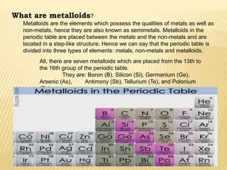 Metalloids | PPTX