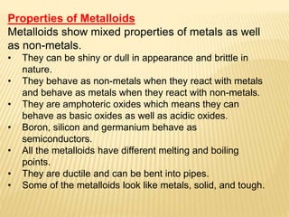 Metalloids | PPT