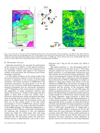 3D EBSD Overview - Metallurgical Mater Trans A Vol 39 A (2008) 374 | PDF