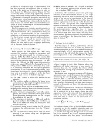 3D EBSD Overview - Metallurgical Mater Trans A Vol 39 A (2008) 374 | PDF