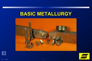 Metallurgical facts | PPT | Chemistry | Science