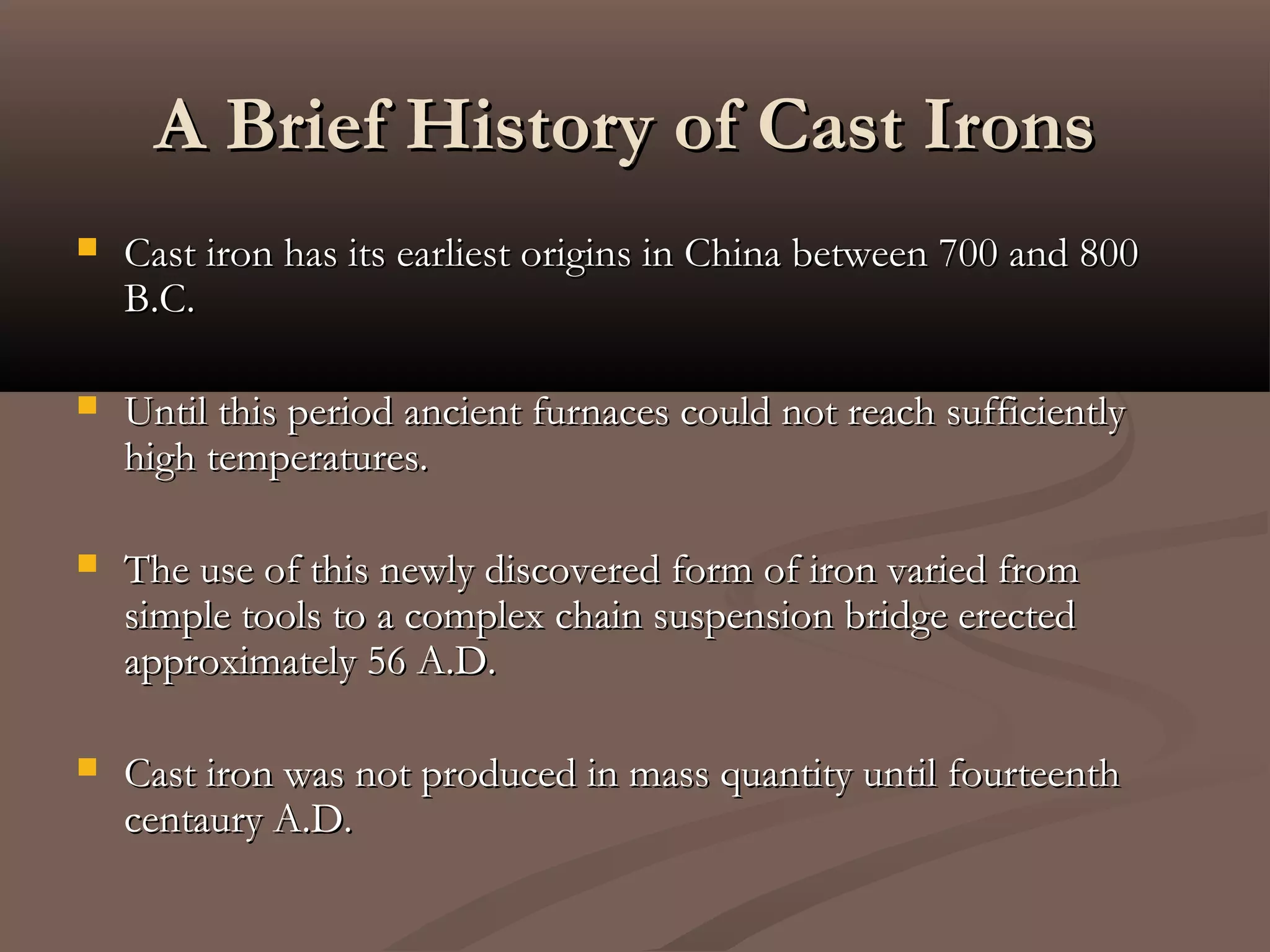Metallurgical properties of cast irons | PPT