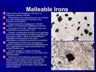 Metallurgical properties of cast irons | PPT