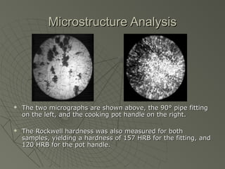 Metallurgical properties of cast irons | PPT | Chemistry | Science