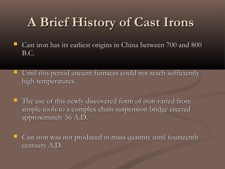 Metallurgical properties of cast irons | PPT | Chemistry | Science