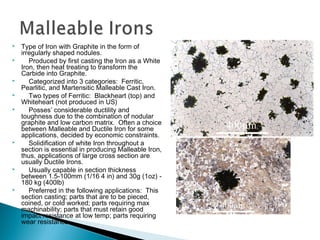 Metallurgical properties of cast irons | PPT