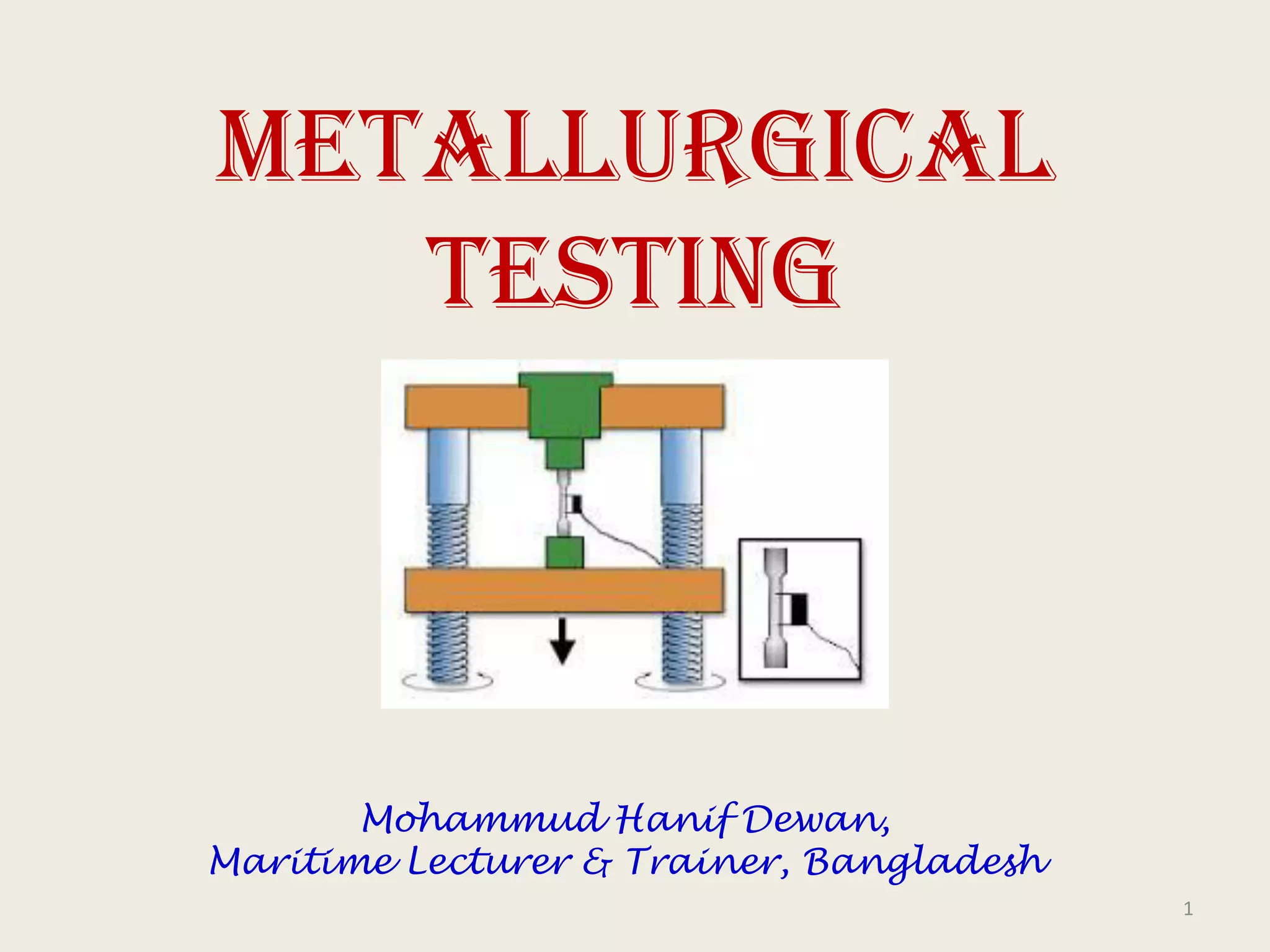Metallurgical Testing | PPTX
