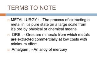 Metallurgy -All about it | PPTX