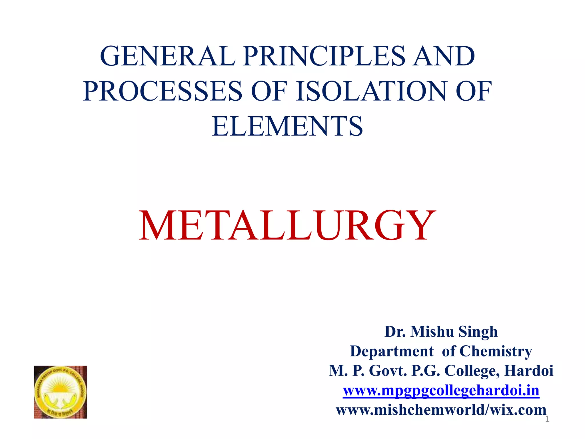 Metallurgy | PPTX