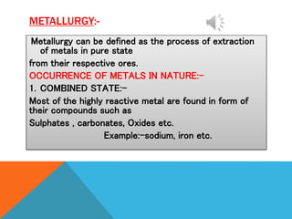Metallurgy | PPTX