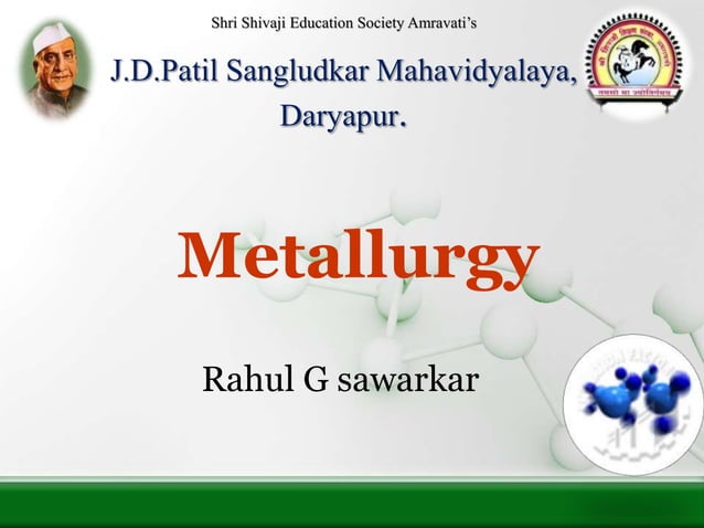Metallurgy.pptx | Chemistry | Science