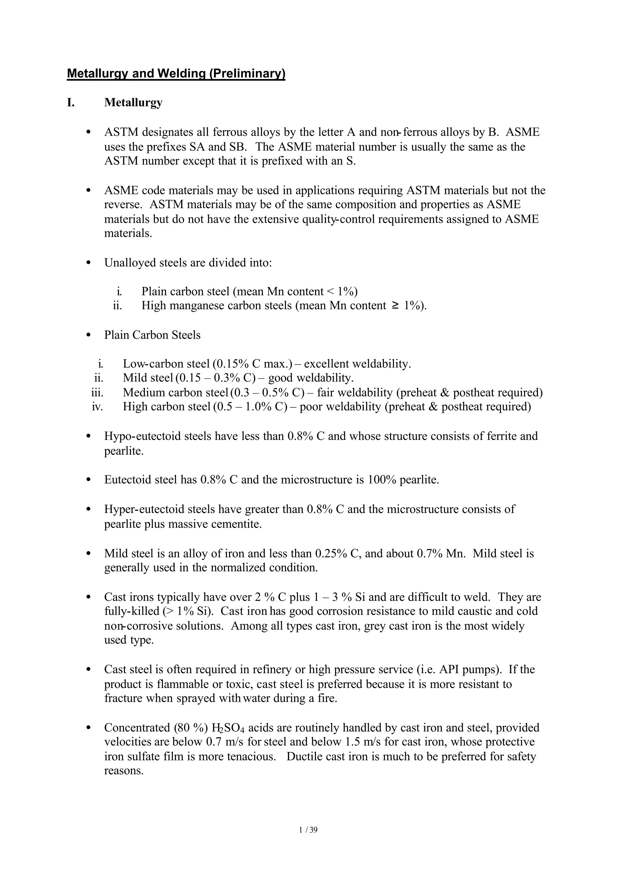 Metallurgy and welding | PDF