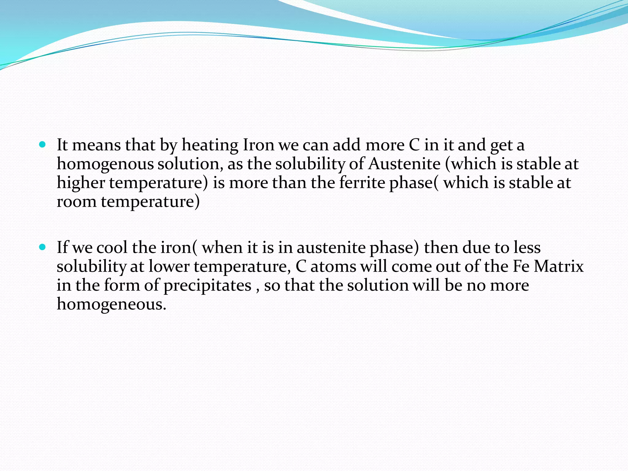 Metallurgy basics (Iron phase diagram) | PPTX